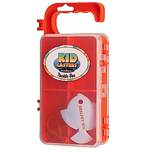 Kid Casters Tangle-Free Telescopic Fishing Rod, Tackle Box & Back Pack Complete Kit (Krazy Print)