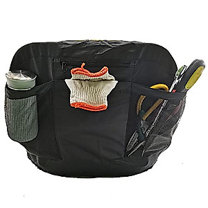 POWERWORKS Weatherproof Deluxe Riding Lawn Mower Seat Cover, Medium, Yellow