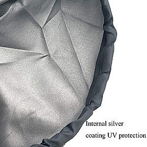 FLYMEI Winch Cover, Winch Dust Covers, 420D Water Resistant, Dust-Proof, UV-Resistant Winch Protection Cover, Ideal for Electric Winches 8000-12000 lbs