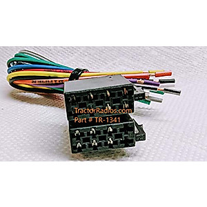 Semi Truck Stereo Male ISO Wiring Harness Radio CD Player in Dash Freightliner Plug Play International Peterbilt Volvo Freightliner Sterling Mack Kenworth