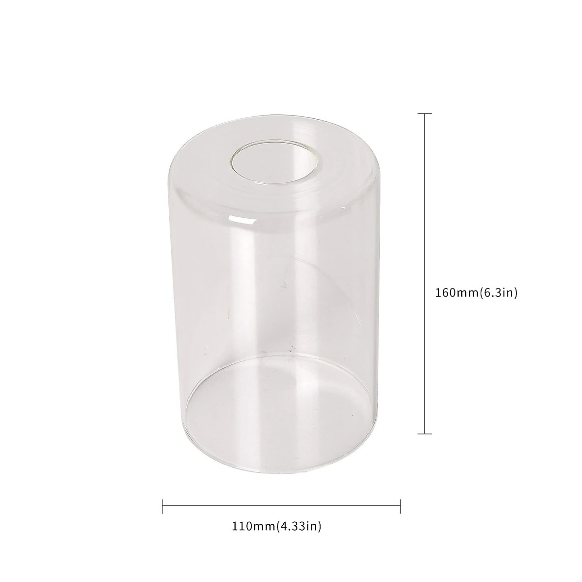 Clear Glass Lamp Shade Modern Cylinder Transparent Lamp Shade For Floor Lamps, Chandelier,Table Lamp Replacement Lamp shade 6..3"*4.33" E26