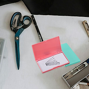 PATIKIL Magnetic Needle Storage Case, Plastic Portable Sewing Pin Keeper Needle Organizer Box Container for Embroidery Knitting Stitching, Dark Green