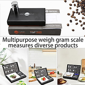 Weigh Gram Scale Digital Pocket Scale,100g by 0.01g,Digital Grams Scale, Food Scale, Jewelry Scale Black, Kitchen Scale 100g