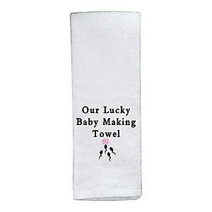 Infertility Gift Sex Towel Our Lucky Baby Making Towel Good Luck Towel Bathroom Bedroom Towel (Baby Making Towel)