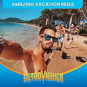 IMAGE3D Custom Viewfinder Reel Plus RetroViewer - for Kids, & Adults, Classic Toys, Slide Viewer, Retro, Vintage, May Work in Old Toys (Red)