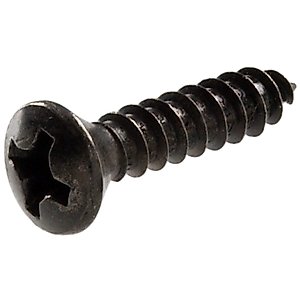 Hillman 2855 6 x 5/8-Inch Oval Head Black Chromate Decorative Sheet Metal Screw, 40-Pack