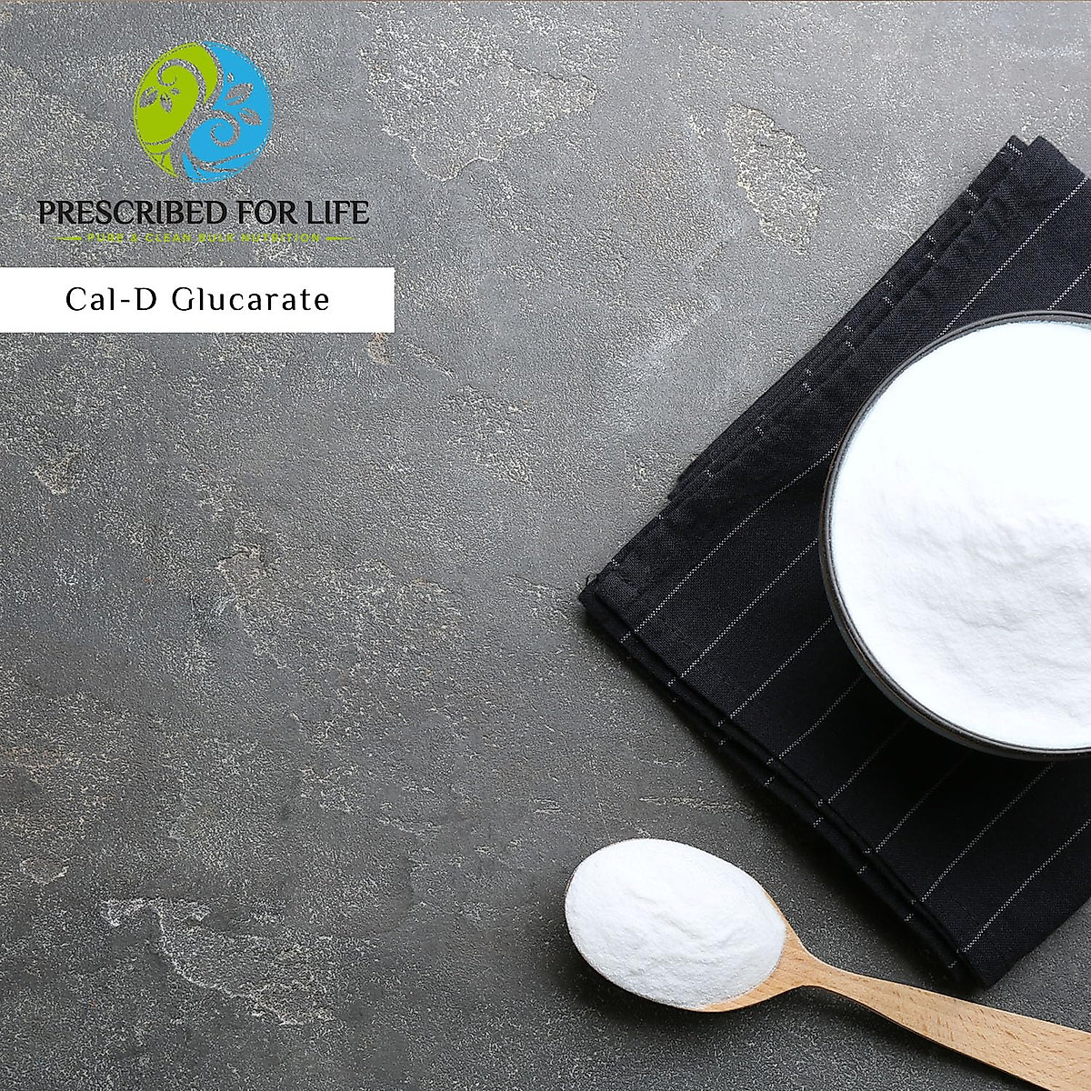 Prescribed for Life Calcium D Glucarate Powder, Pure CDG Powder, USP Grade Fine Powder, Vegan, Gluten Free, Non GMO (12oz / 340g)