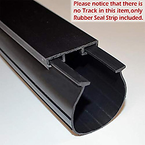 Garage Door U-Bottom Weather Stripping Kit Rubber Seal Strip Replacement, Universal Sealing Professional Grade T Rubber,5/16" T Ends, 3 3/4" Width X 20 Feet Lenth (Black)