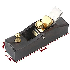 Mini Ebony Wood Planer Hand Tool Unxuey Flat Bottom Wood Plane Tool Wood Trimming Plane for Woodworking Wooden Planing for Joinery Woodcraft Guitar Instrument.