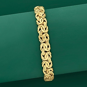 Ross-Simons 14kt Yellow Gold Byzantine Bracelet. 7 inches