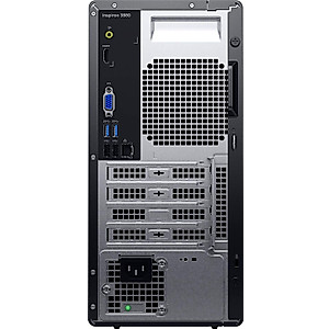 Dell 2021 Newest Inspiron 3000 Desktop Computer, Intel Quad-Core i3-10100 Processor Up to 4.3Ghz, 8GB DDR4 RAM, 1 TB HDD, Wi-Fi, SD Card Reader, HDMI, VGA, Win10 Home, Black