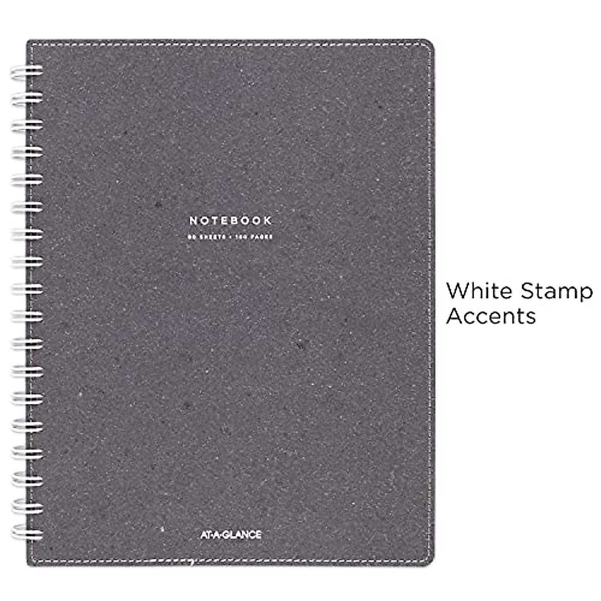 At-A-Glance Collection Gray Twin Wire Notebook