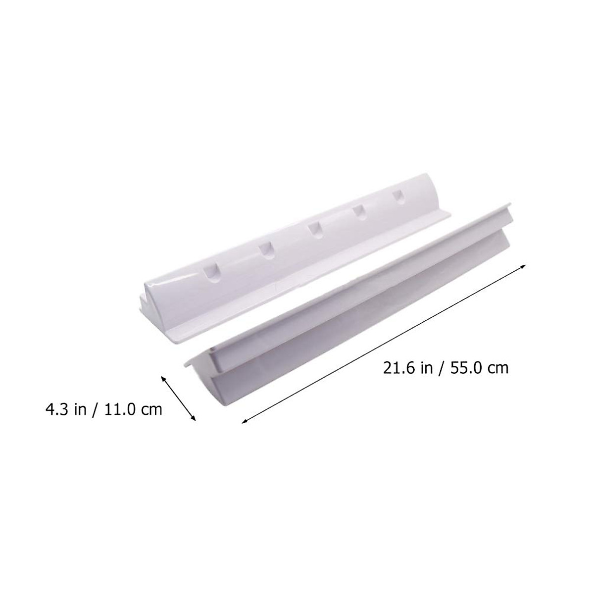 Cabilock 2pcs Solar Panel Side Mounting Brackets Marine Caravan Motorhome RV Solar Panel Side Mount Brackets Solar Panel Roof Installation Clamps White