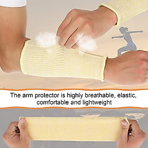 Neer 4 Pair Protective Arm Sleeves for Thin Skin Anti-Cut Burn Resistant Cover Forearm Sleeve for Cooking Construction(Black, Purple, Gray, Beige)