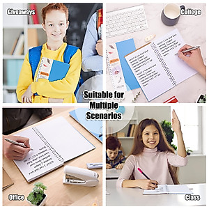 EOOUT 2 Pack Spiral Notebook, 6 x 9.5 Inches, Plastic Cover Lined Spiral Notebooks 50 Sheets, College Ruled Spiral Journal for Work School and Gifts