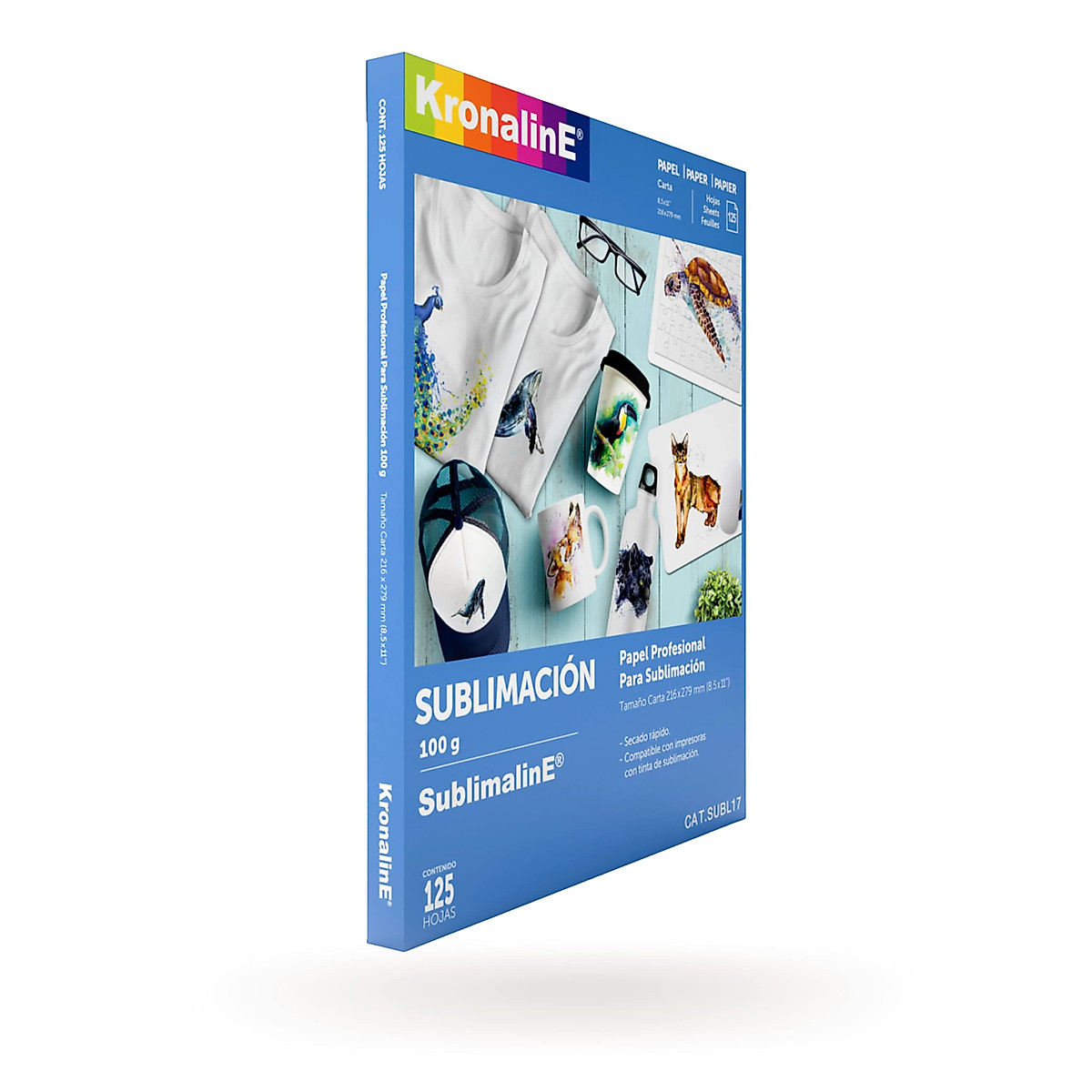 Kronaline | Professional Sublimation Paper, High Eeficiency, Quick Drying, 100g 8 x 11, 125 Sheets