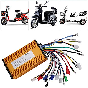 Electric Bike Speed Motor Controller E Bike Brushless Controller, Electric Scooter Motor Speed Controller Three Mode 12 Tube, 1000W-1500W Motor Controller