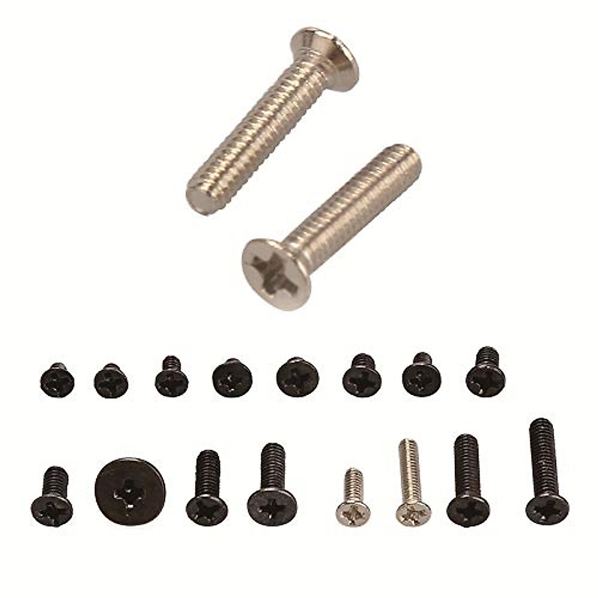OPYTR Screw Anchors 320PC Laptop Computer Notebook Screws Kit Assemble Fastening Flat Head Black Repair Tool Use Anchors