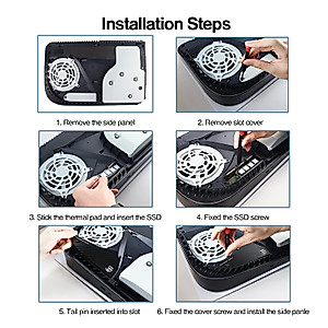 JEYI Eagle PS5 Heatsink, M.2 NVMe Heatink for PlayStation 5 with Silicone Thermal Pad - Eagle