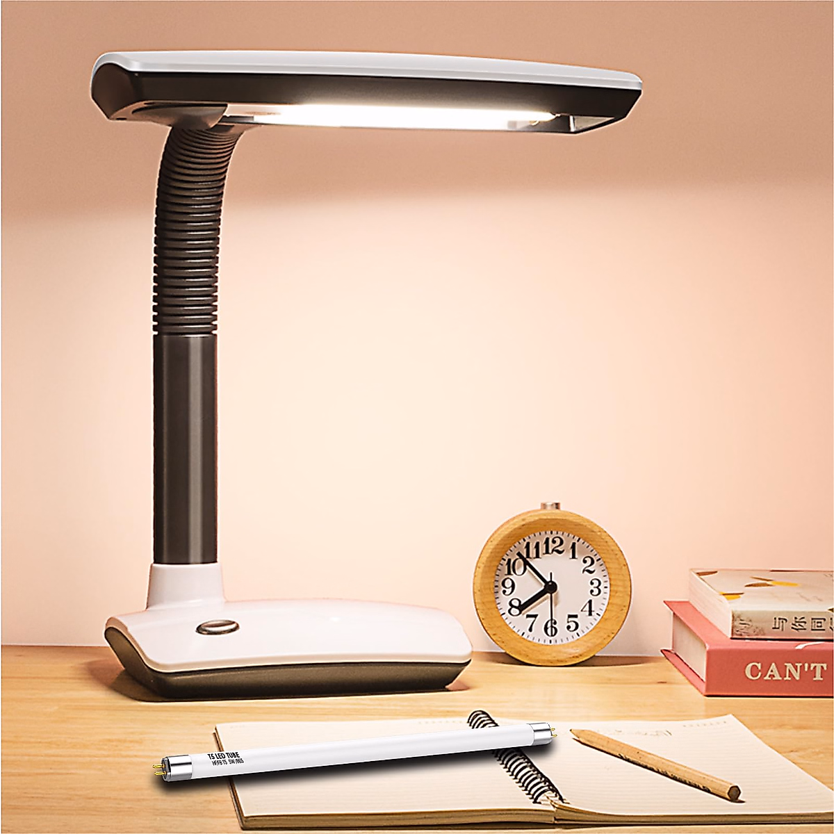 IHYCTV F8T5 12 Inch T5 LED Bulbs, 5W 4000K 685lm Replacement for Classic G5 Fluorescent Light Bulbs 8W in Under Cabinet Lighting, Cool White, Pack of 1