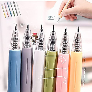 6pc Knife Pen Craft Cutting Tools, Pen Knife for Crafts, Creative Retractable Hobby Knife Pen, Exacto Knife Pen Cute, Thin Blade for Art Paper Scrapbook, Paper Pen Cutter, Pen Cutter Tool