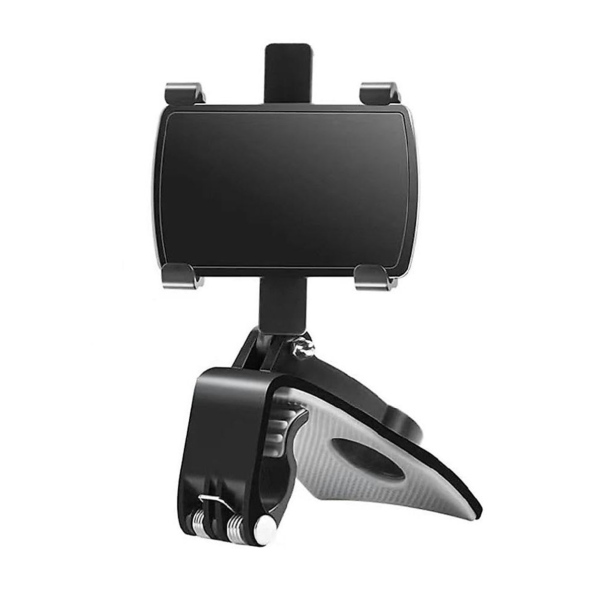 Peiiwdc Car Phone Holder Stand Universal Fit Sturdy Stand Save Space Easy to Operate Rotate Freely for Sun Mount Cell Phone Holder Clip Car Mount Clamp Dashboard