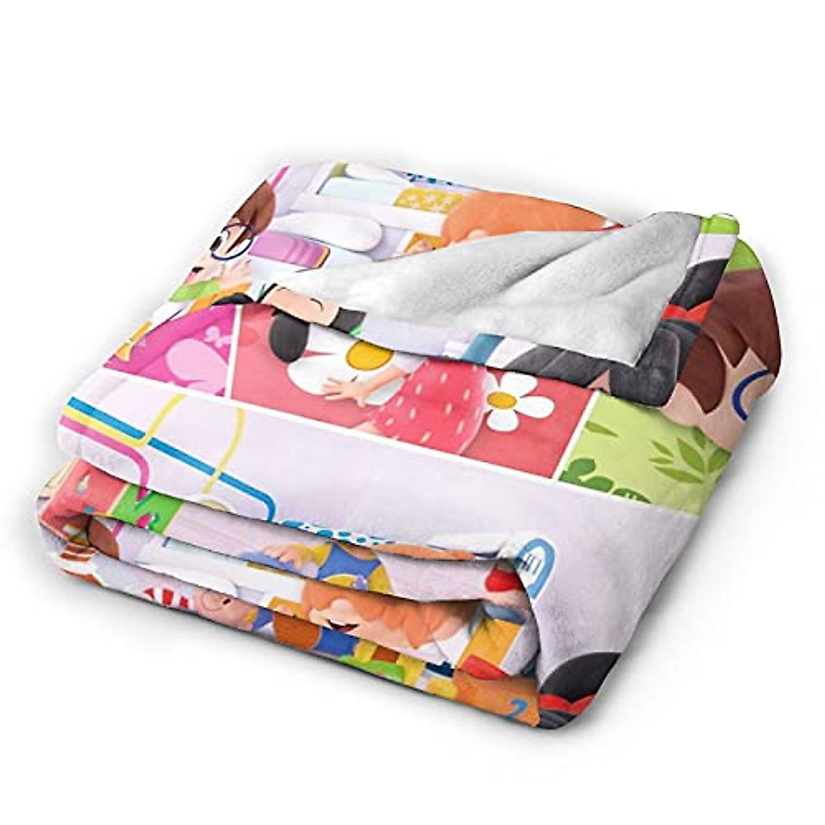 YSLPshop Cleo & Cuquin Blanket Flannel Plush Anime Throw Blankets Ultra-Soft Micro Fleece Air Conditioning Quilt Home Decor Suitable for All Season Sofa 60 InchesX50 Inches, Black