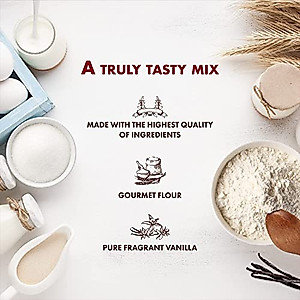 Classique Fare Belgian Waffle Mix - Makes Light and Crisp Waffles, Pancakes, Muffins & Crepes - Works with Waffle Maker - Fast and Fresh Breakfast Foods - 16 Oz Boxes (Pack of 3)