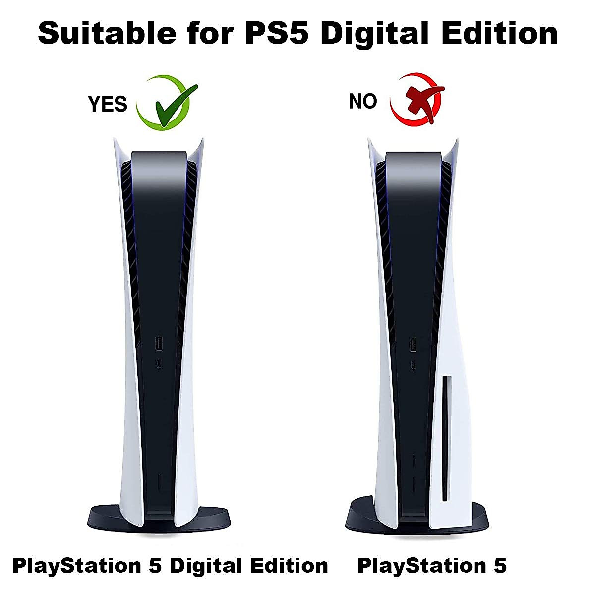 PS5 Skin for Console and Controller Skin Vinyl Sticker Decal Cover for Playstation 5 Console and Controllers - Compatible with Playstation 5 Digital Edition - Blue Fire