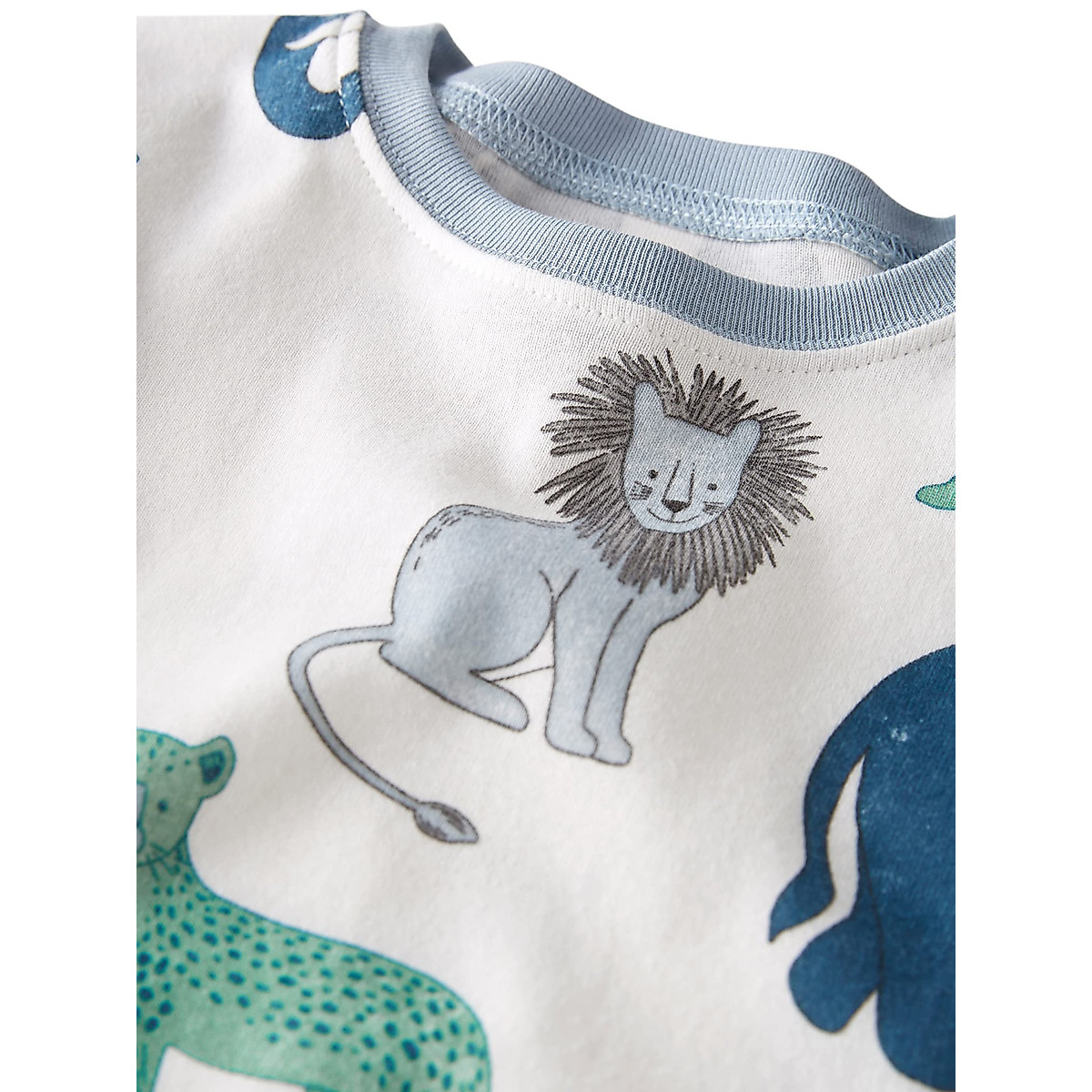 little planet by carter's unisex-baby Baby and Toddler 2-piece Pajamas made with Organic Cotton, Safari, 12 Months