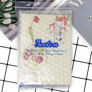 yueton Metal Hollow Bookmarks Plum Blossom Bookmarkers Rose Gold Plated Brass Page Marker with Metal Pendant for Book Lovers 2Pcs