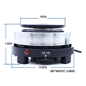 DNYSYSJ 450ml Espresso Maker, 9 Cups Stainless Steel Mocha Coffee Maker Pot Percolator with Electric Stove for Home Store, Easy Handling and Pouring, 110V