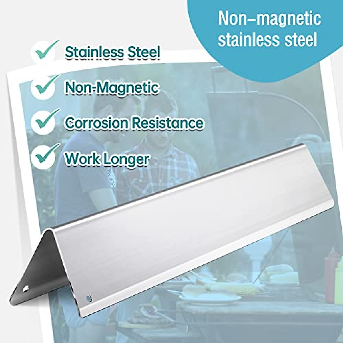 Grill Replacement Parts Heat Plate for Weber Spirit 300 Series,15.3 inch Flavorizer Bar for Weber Spirit 300 E-310 E-320 Series,5 Pack