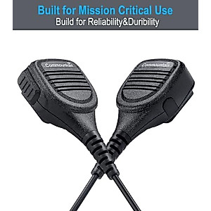 commountain Speaker Mic for Motorola Radios RDU2020 RDU2080D RDU4100 RDU4103 RDU4160D RDU4163D RDV2020 RDV2080D RDV5100 RMM2050 RMU2040 RMU2043 RMU2080 RMU2080D RMV2080, Shoulder Microphone