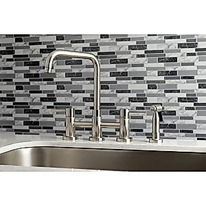 Kingston Brass KS8288DLBS Concord Bridge Kitchen Faucet, Brushed Nickel, 14 x 8.38 x 12.19