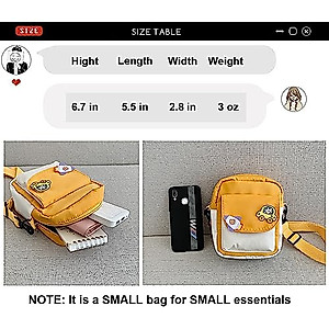 Hiflyer Girls Crossbody Purse Cute Crossbody Bag, Nylon Little Purses for Girls Purse Wallets for Girls (Black)