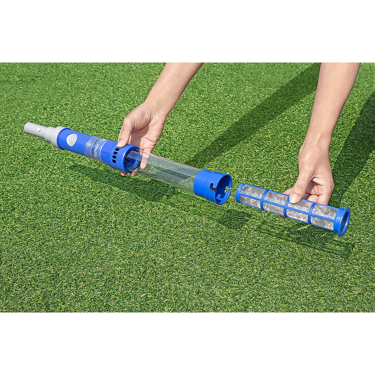 Bestway Flowclear AquaSurge Rechargeable Pool Vacuum Cleaner, Gray