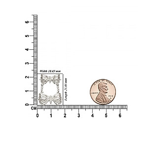 Auriga Fine Jewelry 925 Sterling Silver Polished Cubic Zirconia Butterfly Double Finger Ring Size 7