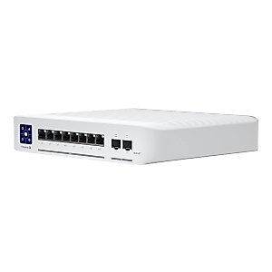 Ubiquiti Networks Managed Layer 3* Switch with (8) 2.5GbE RJ45 Ports with, W126421663 ((8) 2.5GbE RJ45 Ports with PoE+ for Wi-Fi 6 APs and (2) 10GbE SFP+ Ports for BER uplinks UniFi Enterprise)