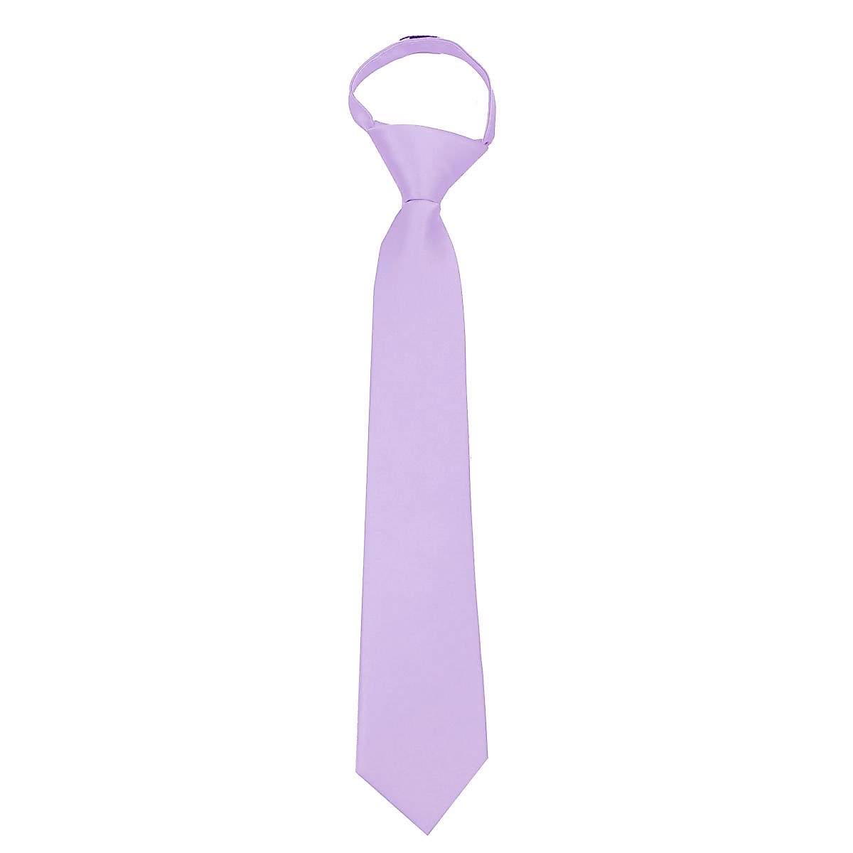 Buy Your Ties ZIP-ADF-13 - Mens Solid Color Zipper Necktie