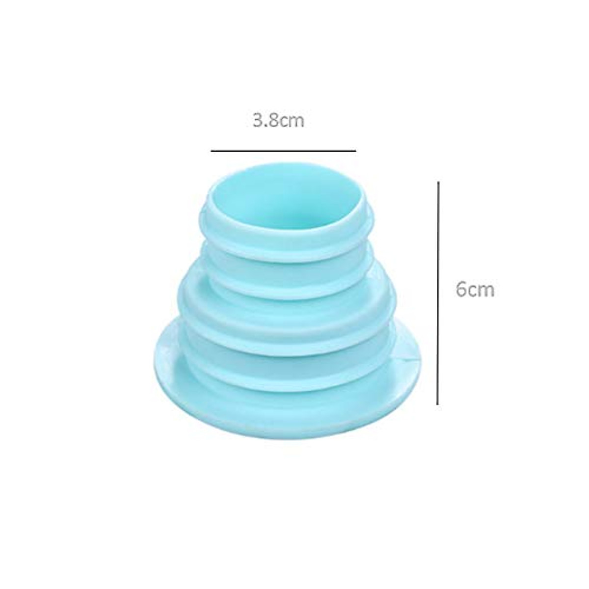 AKOAK 1 Pack Drainpipe Hose Silicone Plug Blue Pink Soft Round Sealing Hose Sewer Sealing Ring Silicone Ring Washing Machine Drainage Multipurpose Connector for Bathroom Kitchen Laundry Tub (blue)