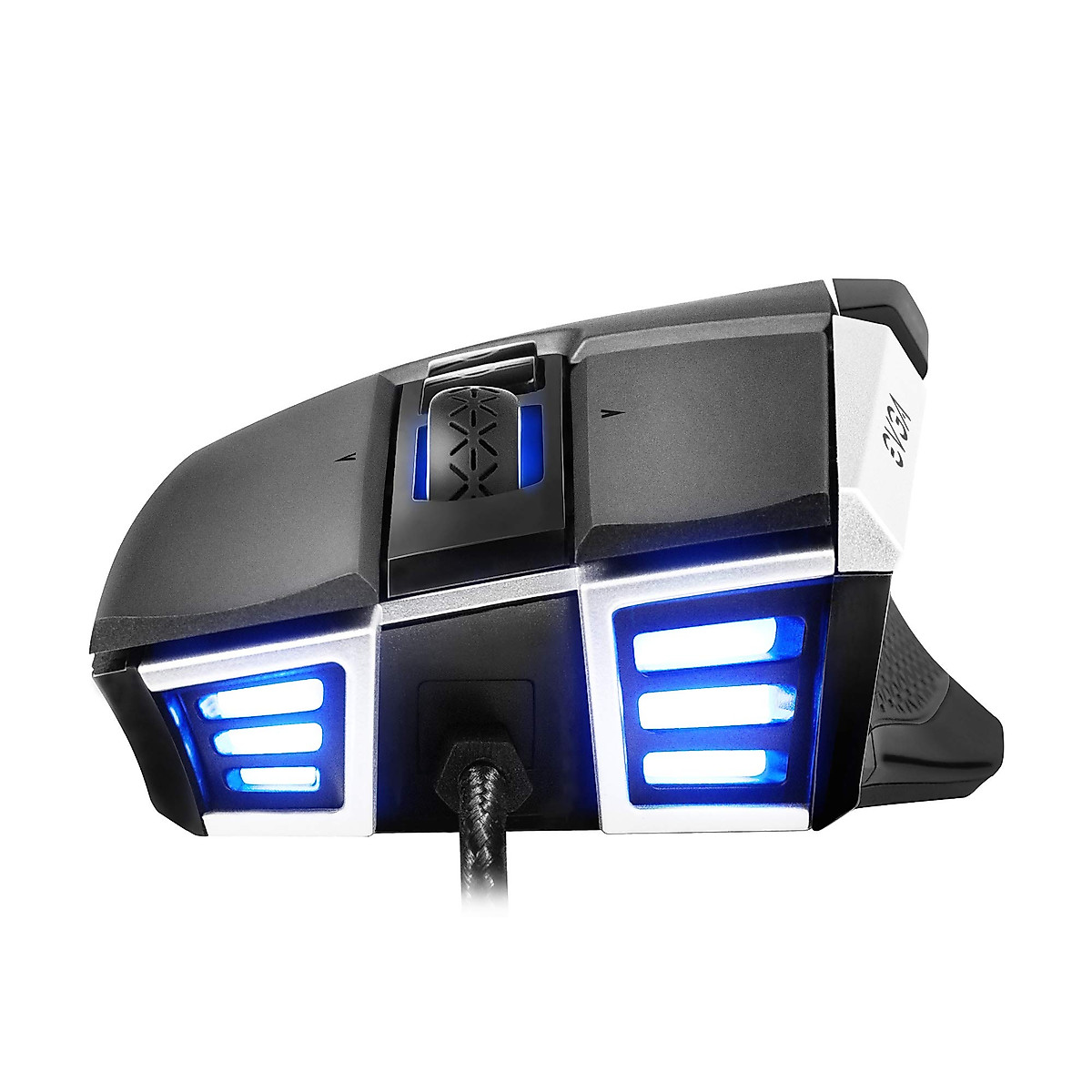 EVGA X17 Gaming Mouse, Wired, Grey, Customizable, 16,000 DPI, 5 Profiles, 10 Buttons, Ergonomic 903-W1-17GR-KR