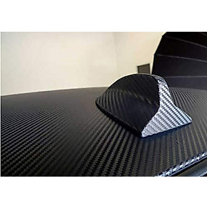 3D Black Carbon Fiber Vinyl Wraps, Car DIY Wrap Vinyl Roll Film Self-Adhesive Twill Weave Sheet Sticker with air Release Technology (1ft x 5ft)