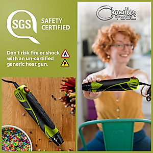 Heat Gun for Crafts, Mini Dual Temp Hot Air Gun Tool for Epoxy Resin, Shrink Wrapping, Vinyl Wrap, Embossing, Electronics, Candle Making, Sublimation, Phone Repair & DIY (Pink)