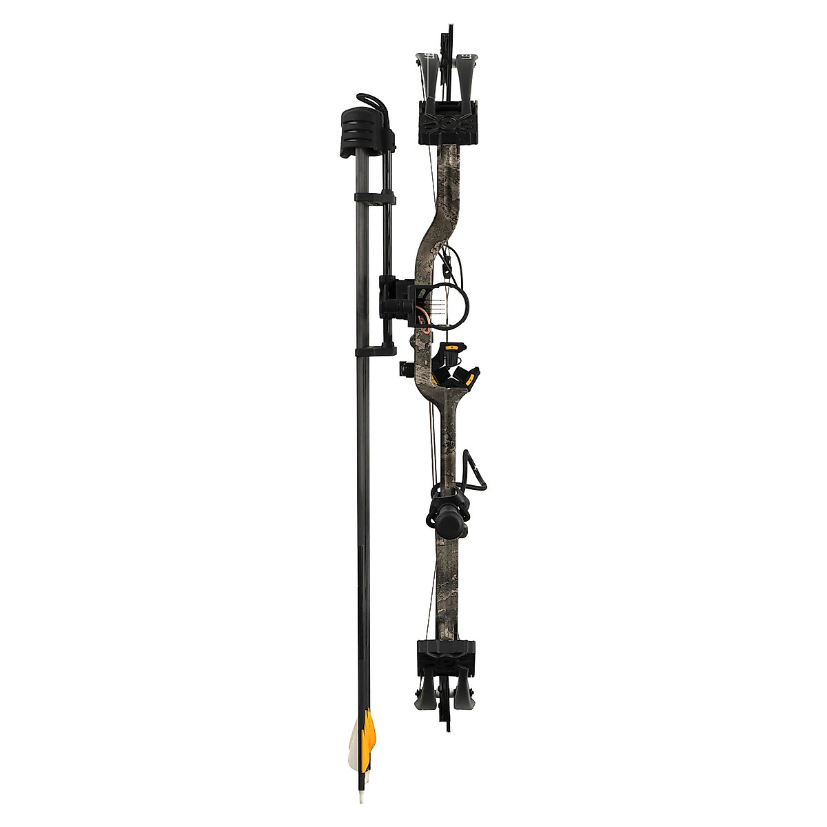 Bear Archery Legit Ready to Hunt Extra Compound Bow Package for Adults & Youth, Right Hand, True Timber Strata