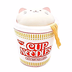 Anirollz x Nissin Cupnoodle Kittiroll 6" Blanket Plush Soft Squishy Stuffed Animal Kitty