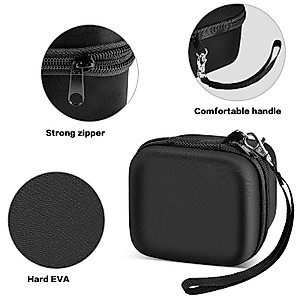 ANKHOH Case Compatible with Skull Shaver Electric Pitbull Pro Razor, Hard Travel Rotary Men Head Shavers Beard Trimmer Storage Bag with Zipper Mesh Pocket for Mustache Grooming Kit,Black-Only Box