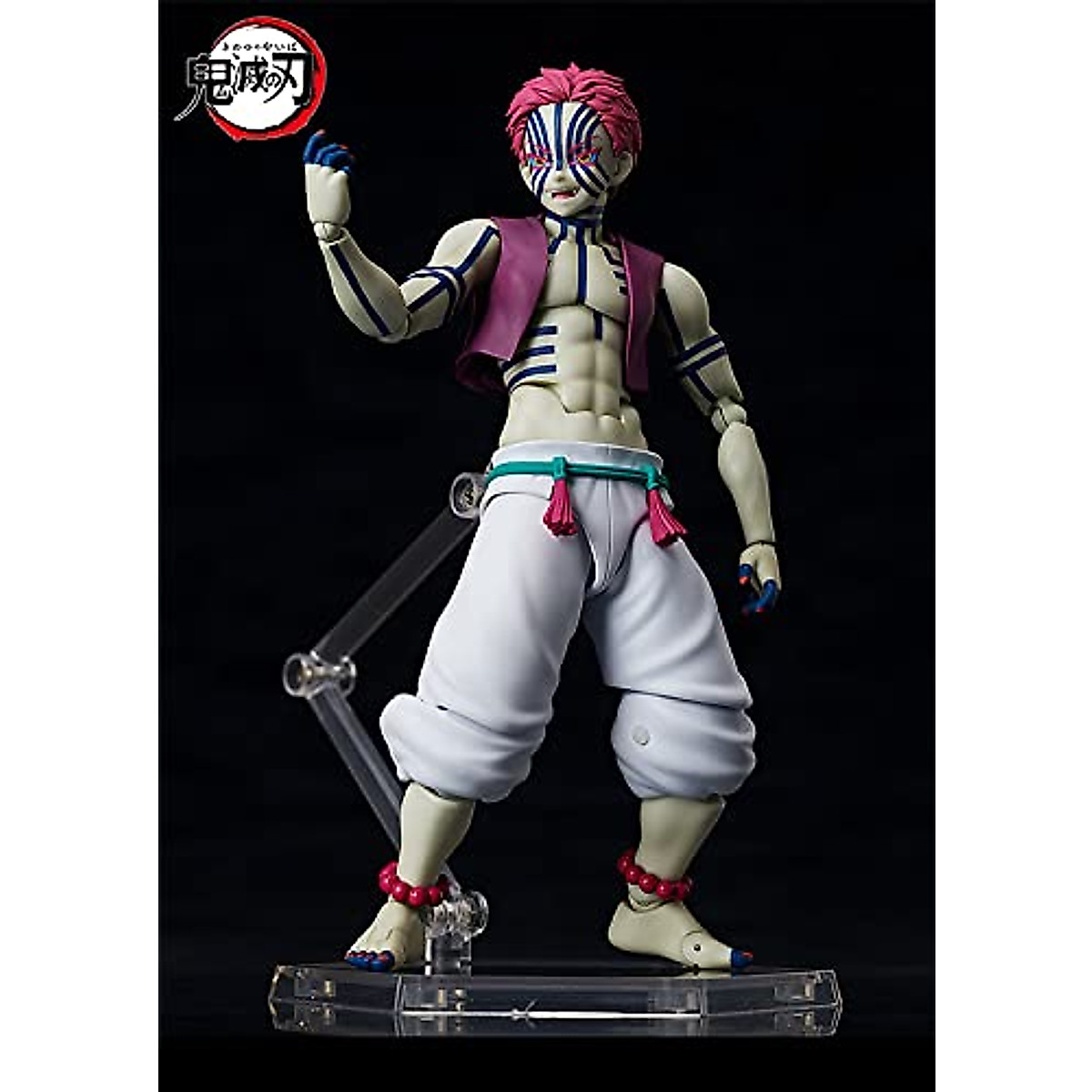 FREEing Demon Slayer: Kimetsu no Yaiba: Akaza Figma Action Figure, Multicolor