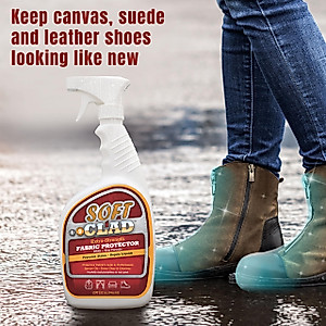 Extra Strength Fabric Protector Spray & CleanClad Spot Cleaner Kit - Guard & Remove Stains from Furniture, Carpets, Leather, and More - Set Includes 32oz Fabric Protector Spray & Two 4oz SpotCleaners