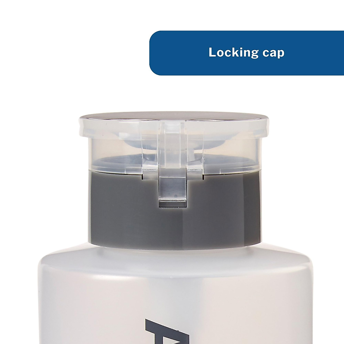 McKesson Alcohol Dispenser with Imprint - Polyethylene with Locking Cap - Translucent, 9 oz, 4 3/4 in x 2 1/2 in, 1 Count